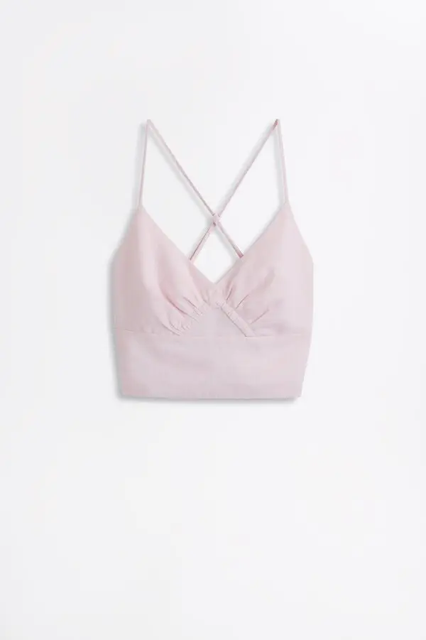 Scanlan Theodore Linen Camisole - Pale.pink