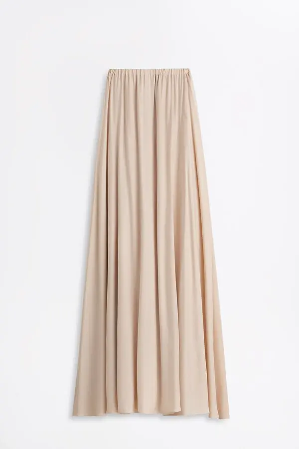 Scanlan Theodore Linen Blend Full Length Skirt - Sand