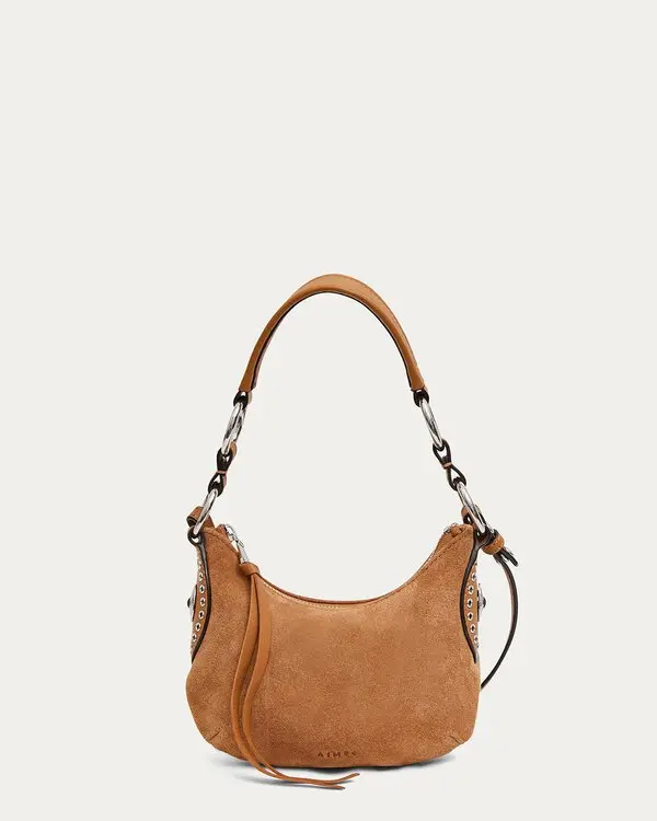 AIMEE Roma Mini Crossbody - Latte Suede
