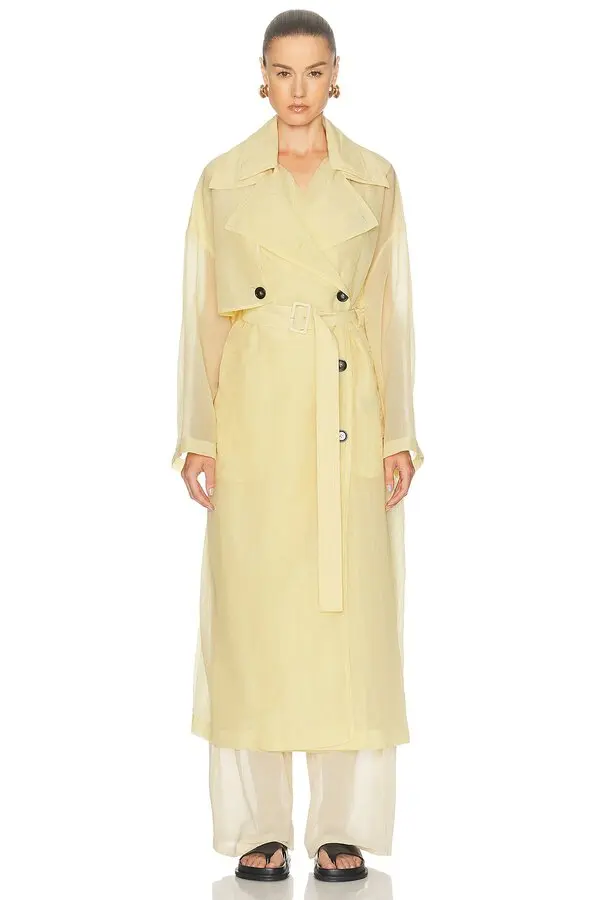 Sportmax Fata Trench Coat - Vanilla