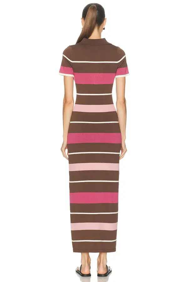 SEROYA San Knit Maxi Dress - Sable Stripe