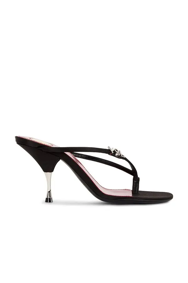 Saint Laurent Jerry Entredoigt Mule Sandal - Nero