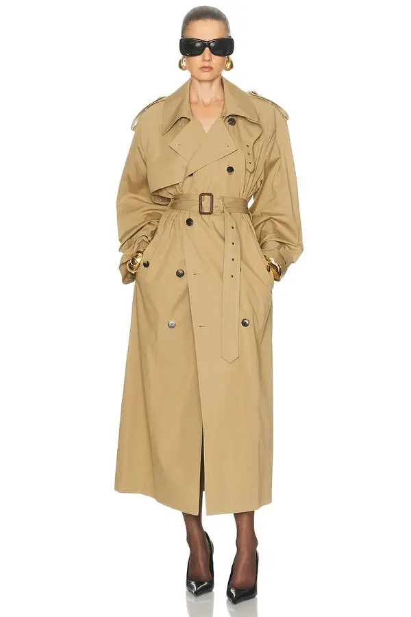 Saint Laurent Oversize Trench Coat