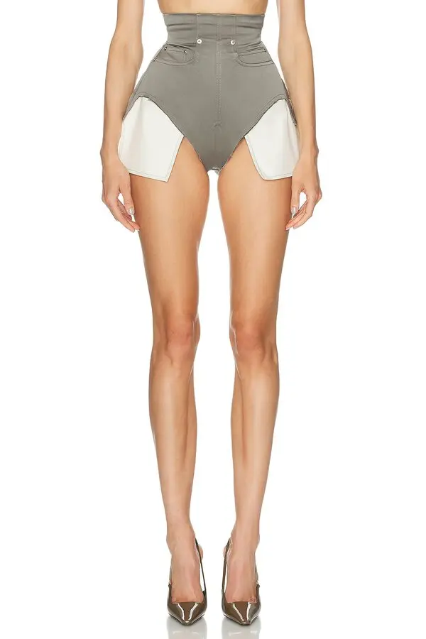 Rick Owens Dirt Cutoff Short - Euca