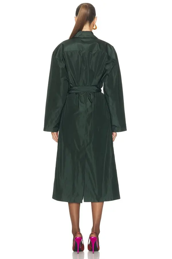 Saint Laurent Taffeta Trench