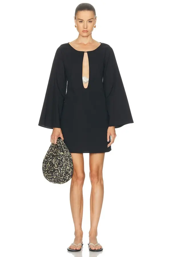 MARLIES GRACE Ocean Mini Dress - Black
