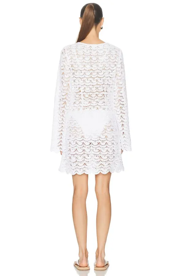 MARLIES GRACE Rosamund Crochet Dress - White