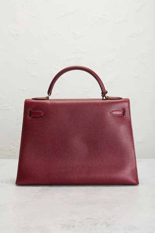 Hermès Courchevel Kelly 28 Handbag - Bordeaux