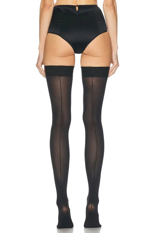 Dolce & Gabbana Thigh High Sock - Black