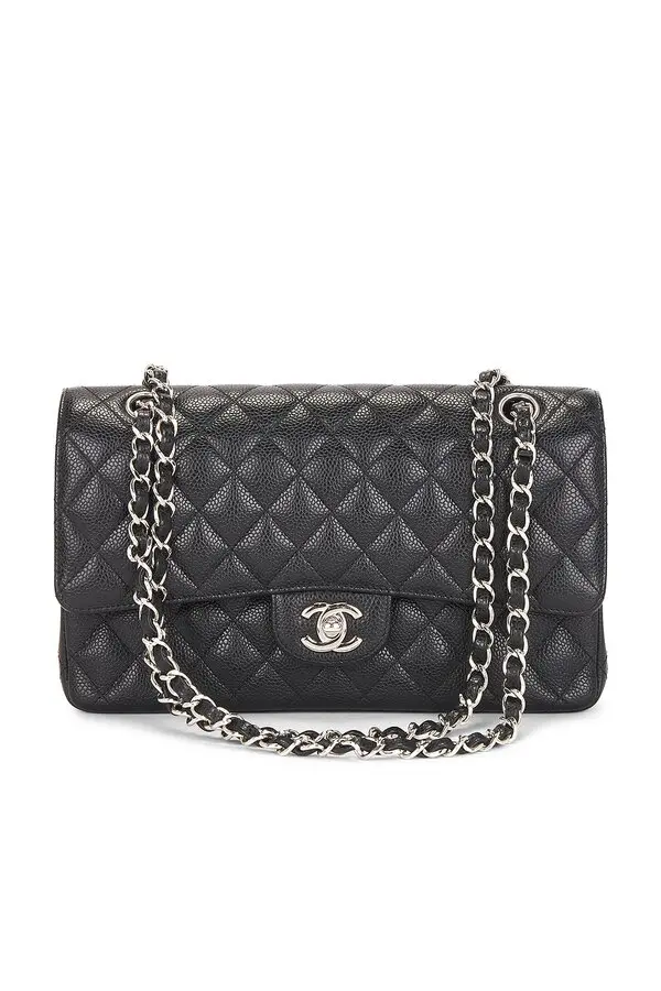 Chanel Caviar Medium Classic Double Flap Bag - Black