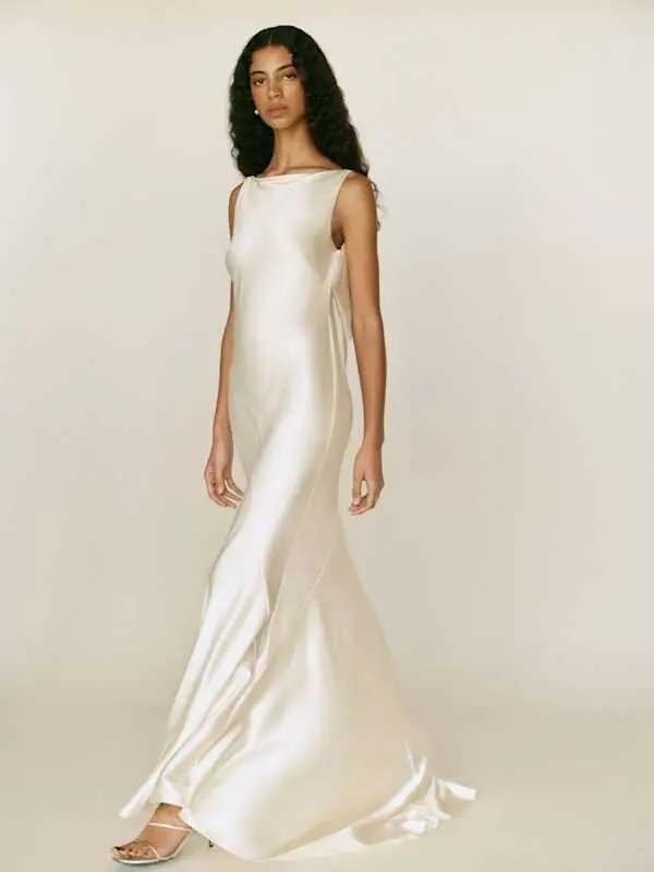 REFORMATION Isabelle Silk Maxi Dress