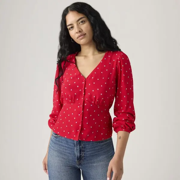 LEVI'S Dolores Long-sleeve Blouse - Cara Ditsy Floral