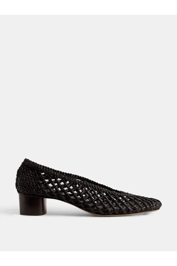 Le Monde Beryl Ballet Pump With Knot Detailing - Chocolate