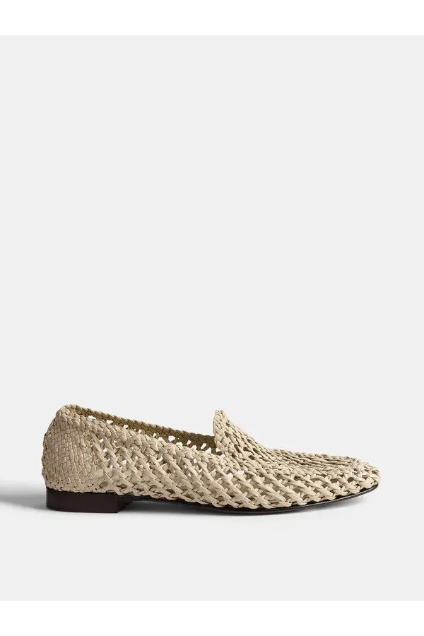 Le Monde Beryl Soft Loafer Knotted / Ecru Leather - Natural