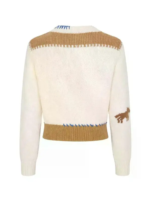 MOTHER The Shrunken Embroidered Pullover