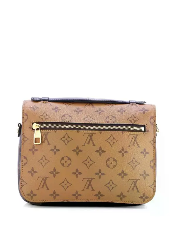 LOUIS VUITTON Pochette Metis Reverse Monogram Canvas Crossbody Bag - Brown