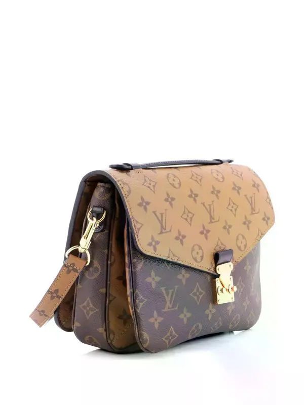 LOUIS VUITTON Pochette Metis Reverse Monogram Canvas Crossbody Bag - Brown
