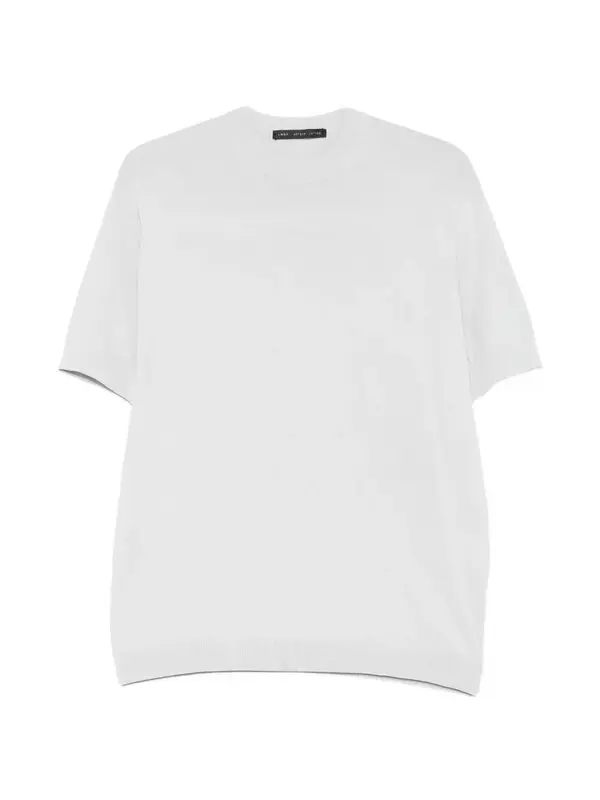 LOW BRAND Ribbed-hem T-shirt