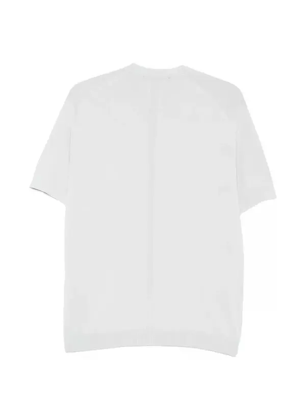 LOW BRAND Ribbed-hem T-shirt