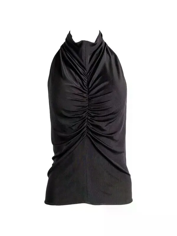 Atlein Halterneck Tank Top - Black