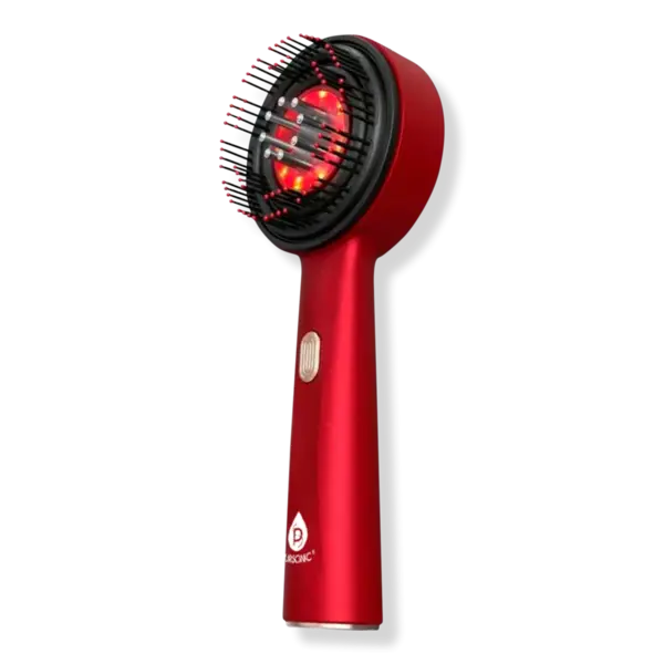 PURSONIC 3-in-1 Led Therapy Scalp & Hair Treatment Brush - Red