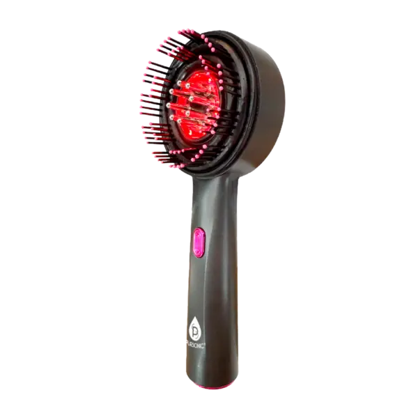 PURSONIC 3-in-1 Led Therapy Scalp & Hair Treatment Brush - Black