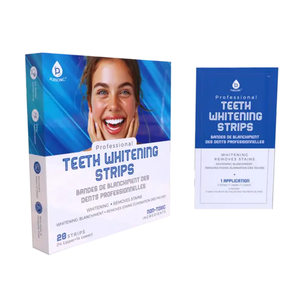 PURSONIC Professional Teeth Whitening Strips - One-color