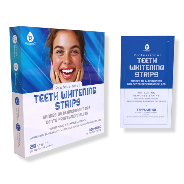 PURSONIC Professional Teeth Whitening Strips - One-color