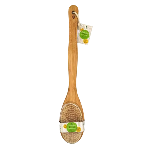 PURSONIC Bath Body Brush With Long Bamboo Handle - One-color