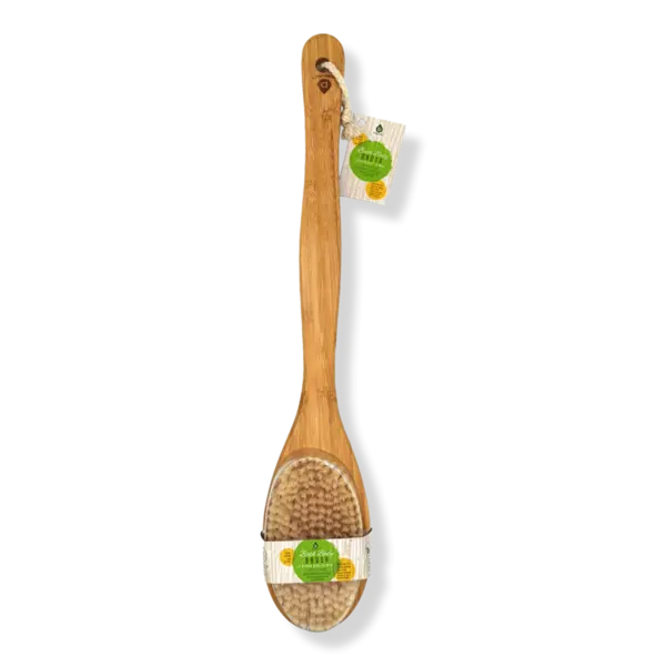 PURSONIC Bath Body Brush With Long Bamboo Handle - One-color