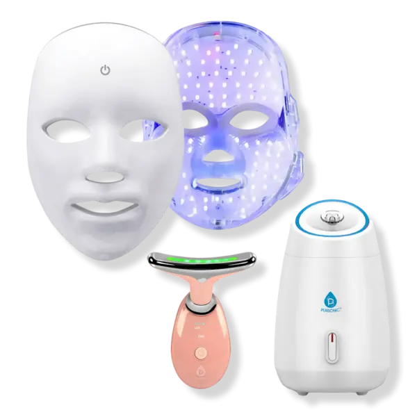 PURSONIC 3-in-1 Led Light Therapy Facial Spa Bundle - One-color