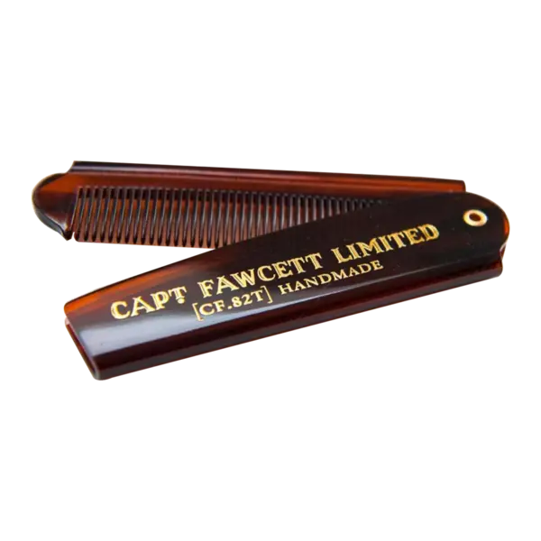 CAPTAIN FAWCETT Folding Pocket Beard Comb - One-color