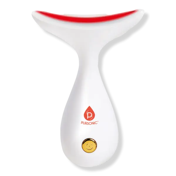 PURSONIC Led Light Therapy Neck & Face Sculpting Wand - White