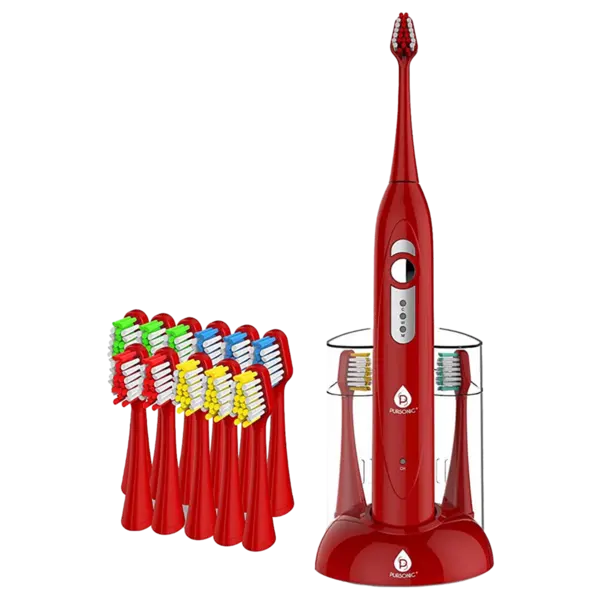 PURSONIC Spm Electric Movement Rechargeable Electric Toothbrush - Red