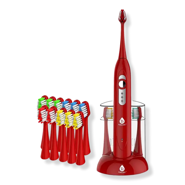 PURSONIC Spm Electric Movement Rechargeable Electric Toothbrush - Red