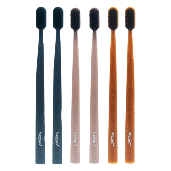 PURSONIC 100% Eco-friendly Cedarwood Toothbrushes - One-color