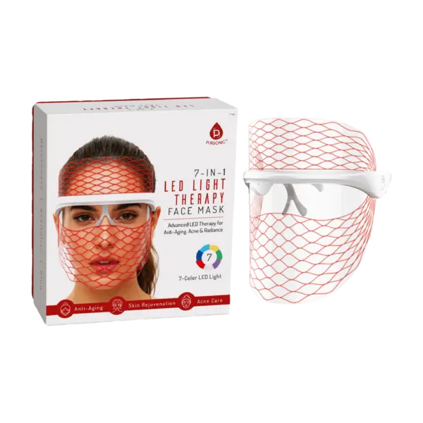 PURSONIC 7-in-1 Led Light Therapy Face Mask - One-color