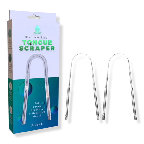 PURSONIC Stainless Steel Tongue Scraper - One-color