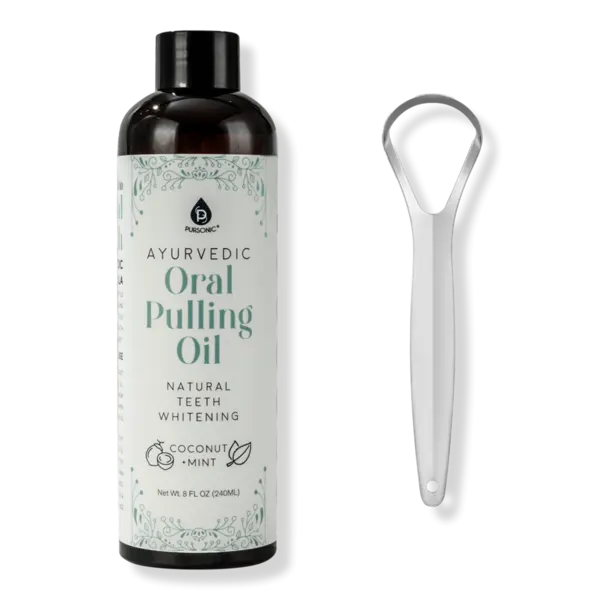 PURSONIC Oral Pulling Oil With Tongue Scraper - One-color