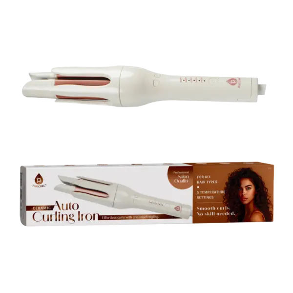 PURSONIC Automatic Curling Iron - White