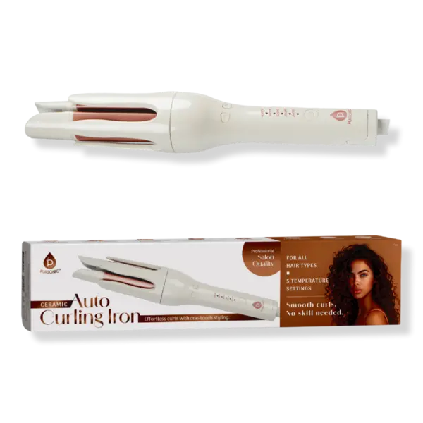 PURSONIC Automatic Curling Iron - White