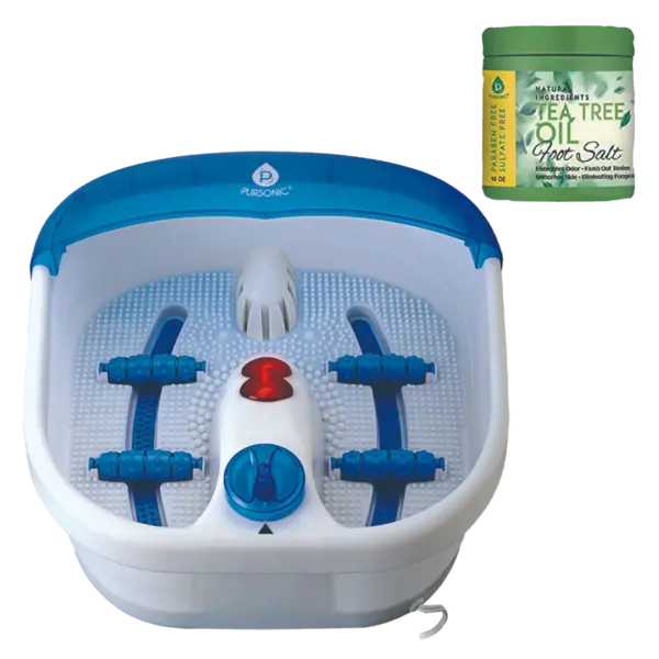 PURSONIC Foot Spa Massager With Tea Tree Oil Foot Salt Scrub - One-color