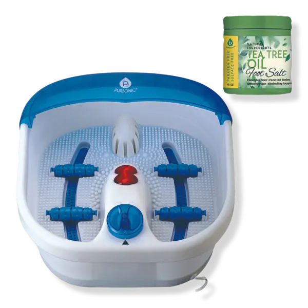 PURSONIC Foot Spa Massager With Tea Tree Oil Foot Salt Scrub - One-color