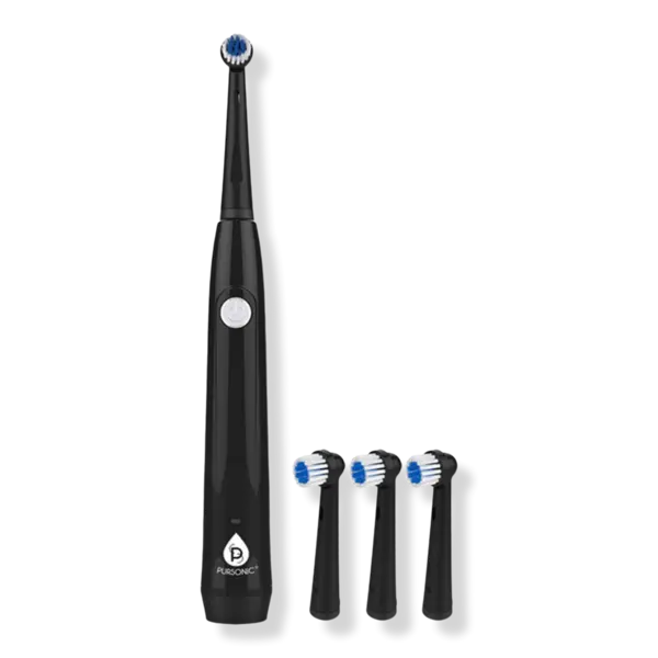 PURSONIC Usb Rechargeable Electric Rotary Toothbrush Black - One-color