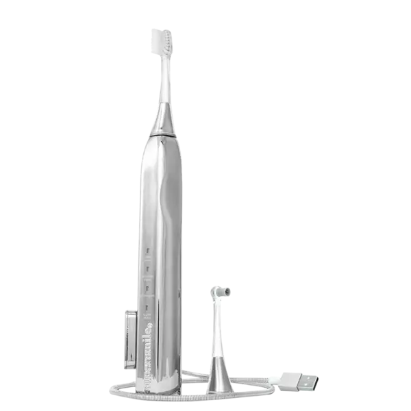 SUPERSMILE Zina45 Sonic Pulse Toothbrush - Chrome Silver