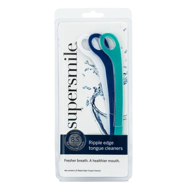 SUPERSMILE Ripple Edge Tongue Cleaner Trio - One-color