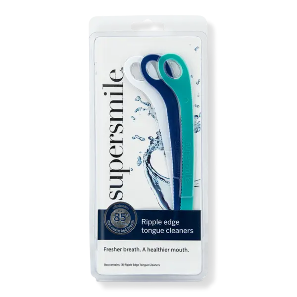 SUPERSMILE Ripple Edge Tongue Cleaner Trio - One-color