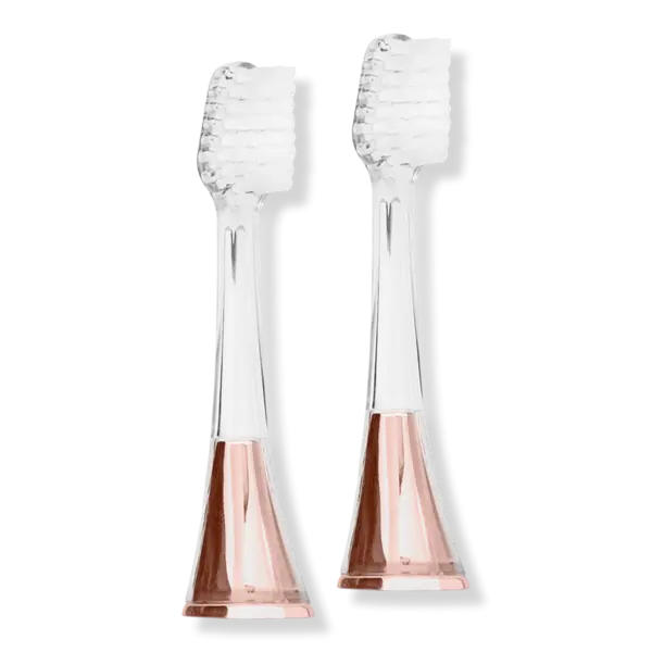 SUPERSMILE Zina45 Sonic Pulse Toothbrush Replacement Heads - Chrome Rose