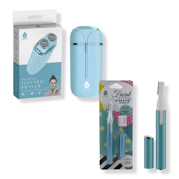 PURSONIC Facial Trimming, Brow Styling, And Painless Shaving In One Kit - One-color