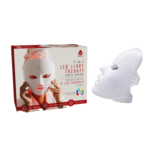 PURSONIC Led Light Therapy Face Mask 7 Color Skin Care Mask - One-color